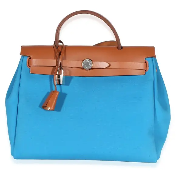 Hermès Herbag Zip 31 Bag - Blue