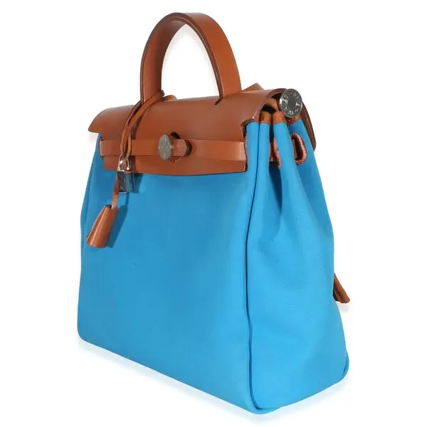 Hermès Herbag Zip 31 Bag - Blue