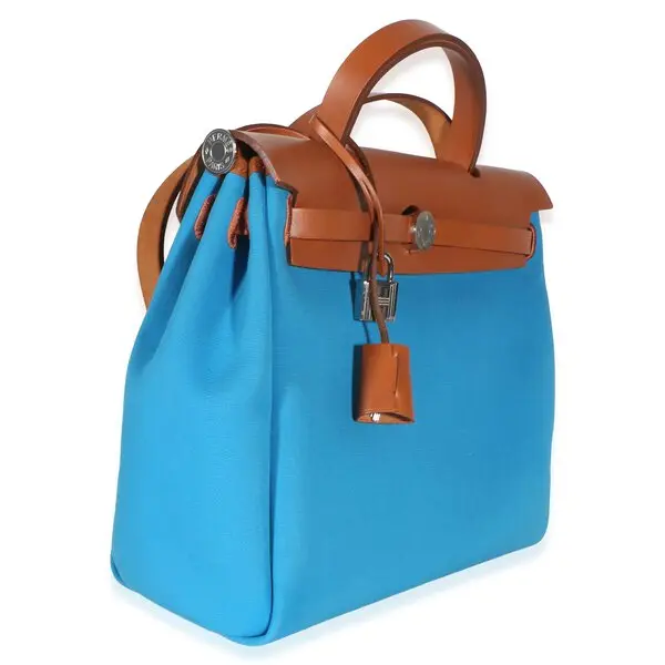 Hermès Herbag Zip 31 Bag - Blue