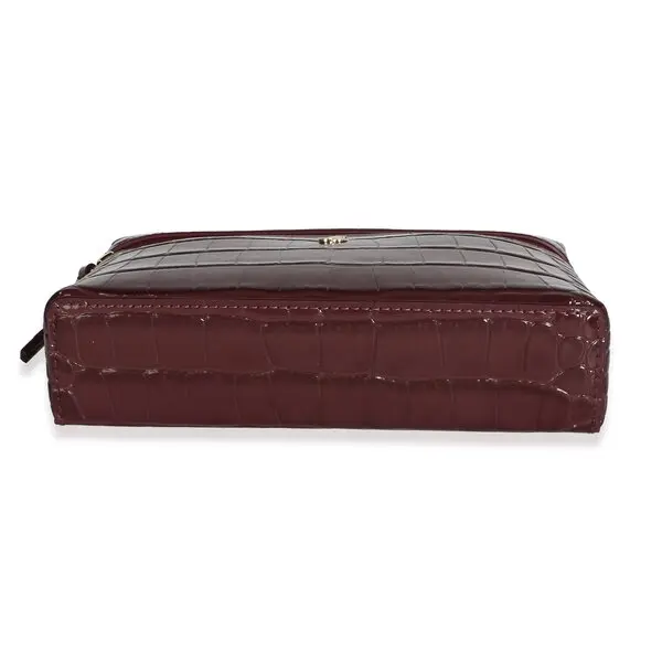 Chanel Crocodile Embossed Calfskin Vanity With Chain