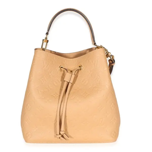 LOUIS VUITTON Arizona Monogram Empreinte Neonoe Mm - Tan