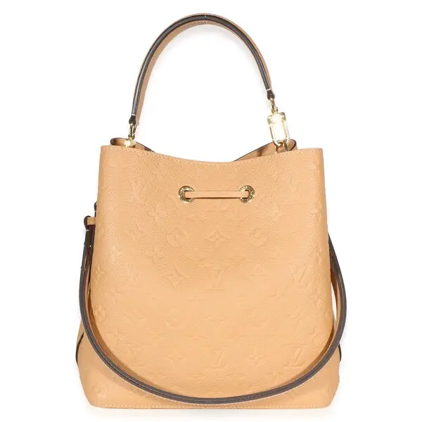 LOUIS VUITTON Arizona Monogram Empreinte Neonoe Mm Shoulder Bag - Tan
