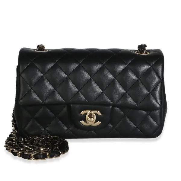 Chanel Quilted Lambskin Rectangular Flap Bag