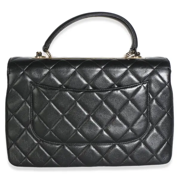 Chanel Quilted Lambskin Trendy Top Handle Bag