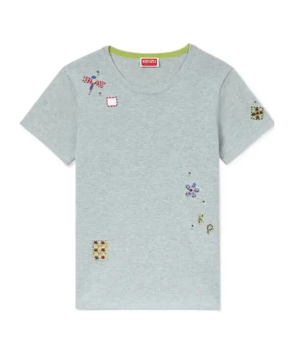 Kenzo Embroidered Top In Cotton