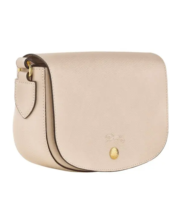 Longchamp S Épure Logo-debossed Crossbody Bag - Nude