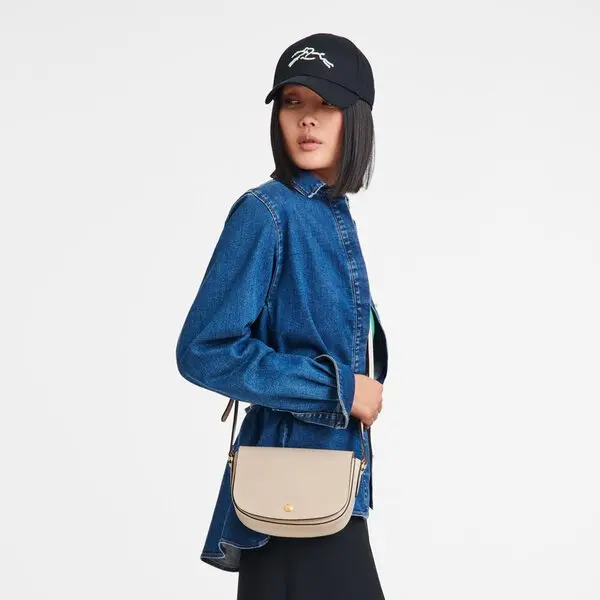 Longchamp S Épure Logo-debossed Crossbody Bag - Nude