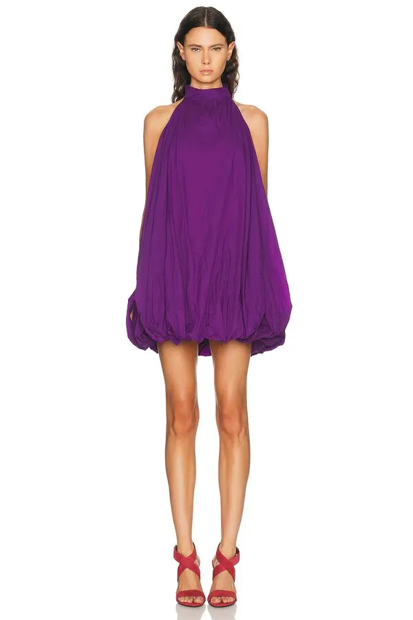 Alaïa Balloon Silhouette Dress - Violet