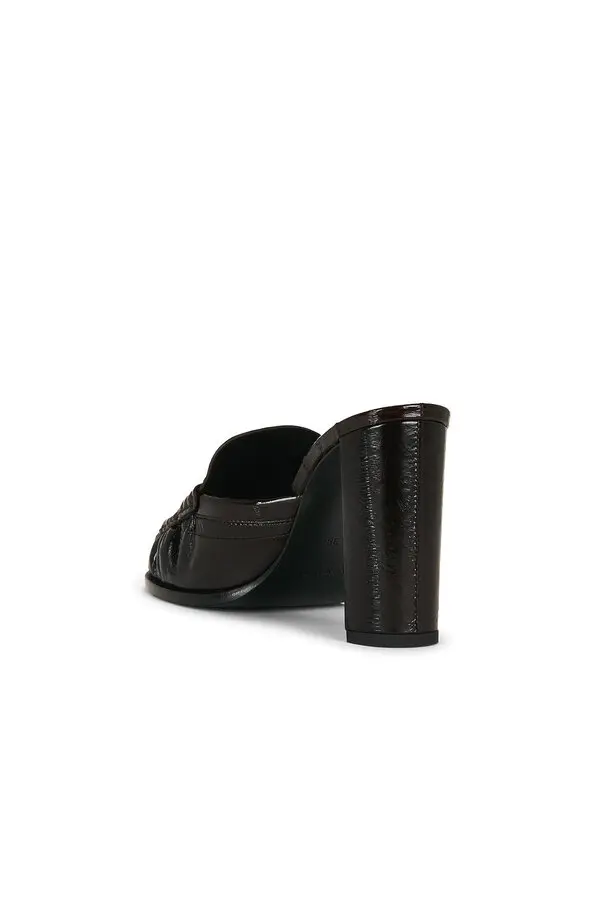Saint Laurent Le Loafer Mule Pump - Burnt Brown