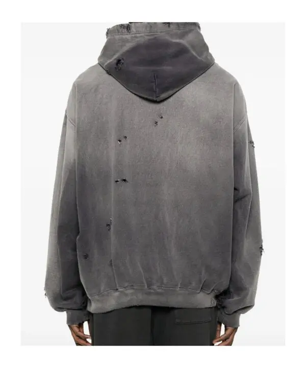 Mihara Yasuhiro Distressed Drawstring Hoodie