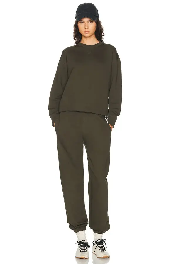 JIL SANDER Crewneck Sweatshirt - Thyme Green