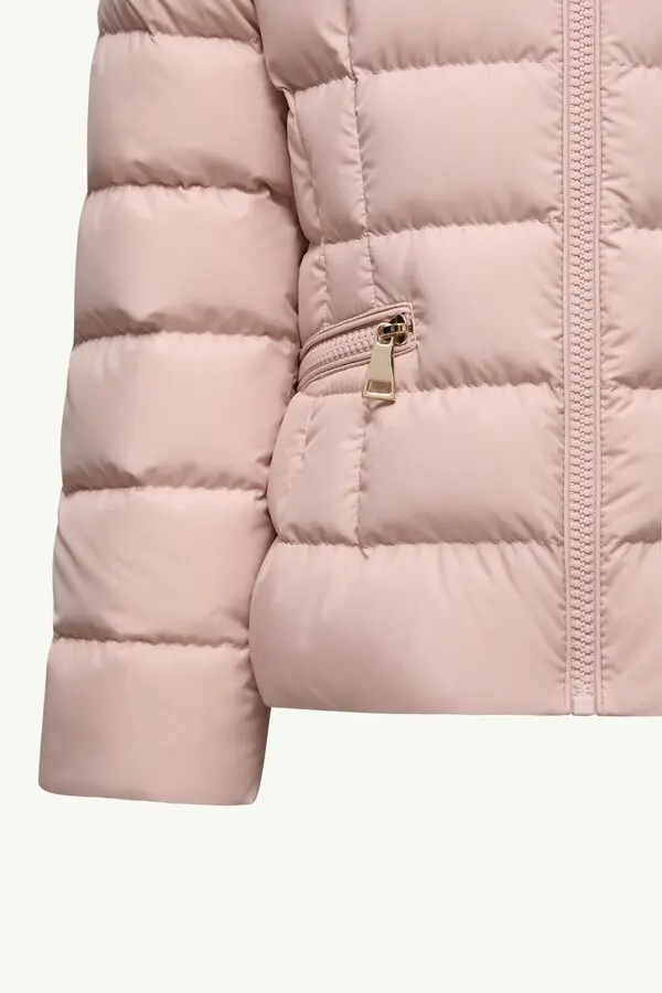Moncler Boedette Hooded Shearling-trimmed Down Jacket