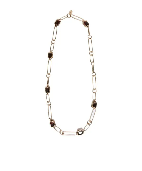 Max Mara Decorative Gold Chain Necklace
