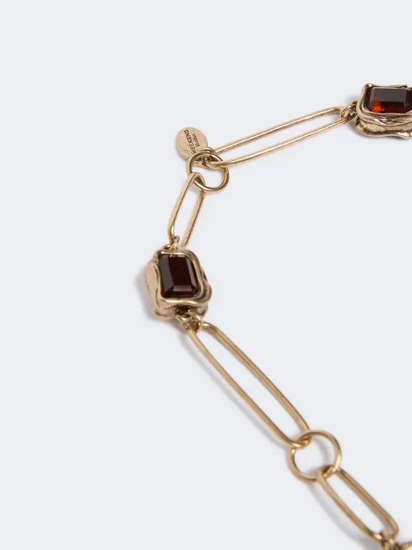 Max Mara Decorative Gold Chain Necklace