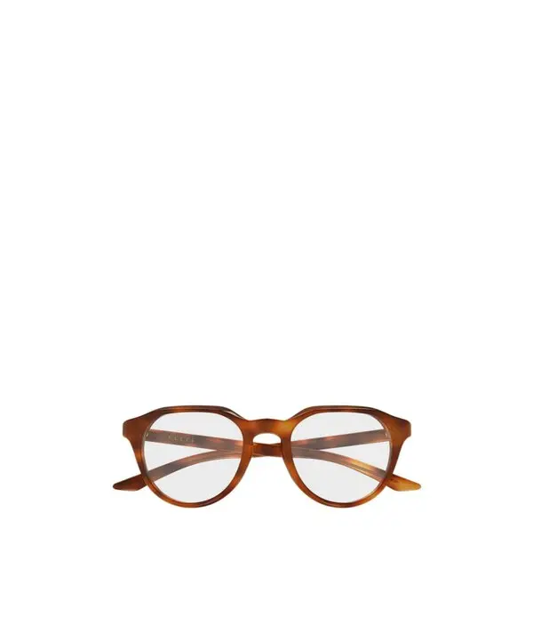 Gucci Oval Frame Glasses - Havana