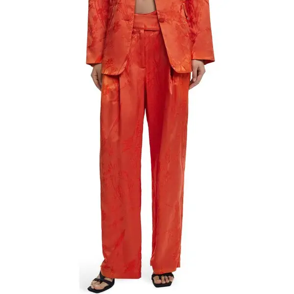 Desigual Floral Embroidery Wide Leg Pants