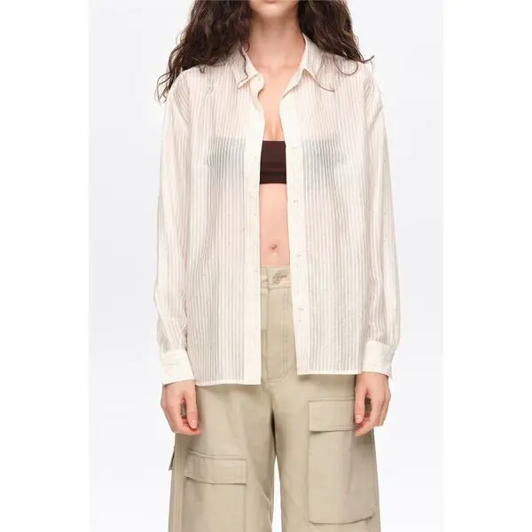 Bimba Y Lola Straight Striped Shirt