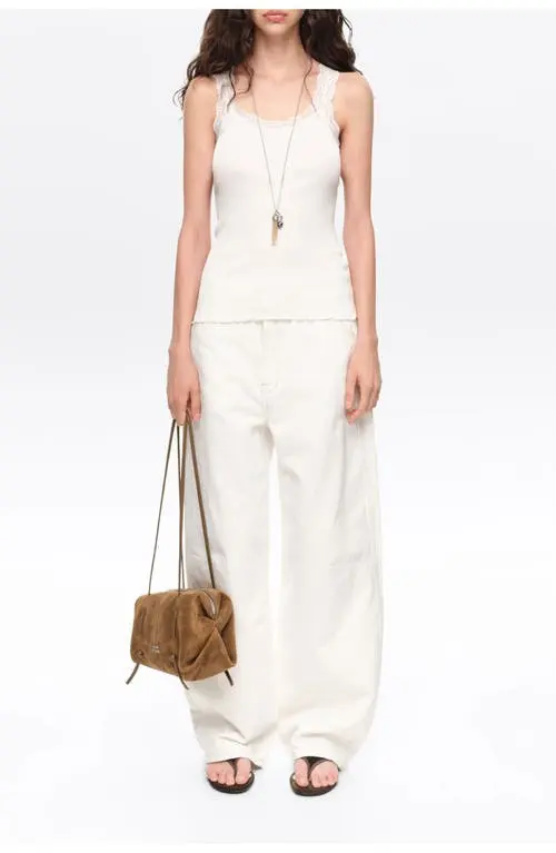 Bimba Y Lola Denim Barrel Leg Trousers With 5-pockets