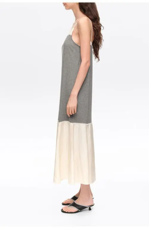 Bimba Y Lola A-line Two-material Midi Dress