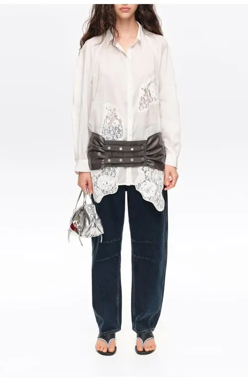 Bimba Y Lola Lace Hem T-shirt