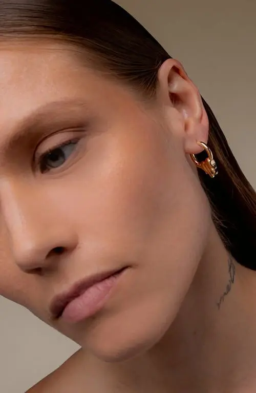 YOJ Loff It Mini Charm Hoops - Gold
