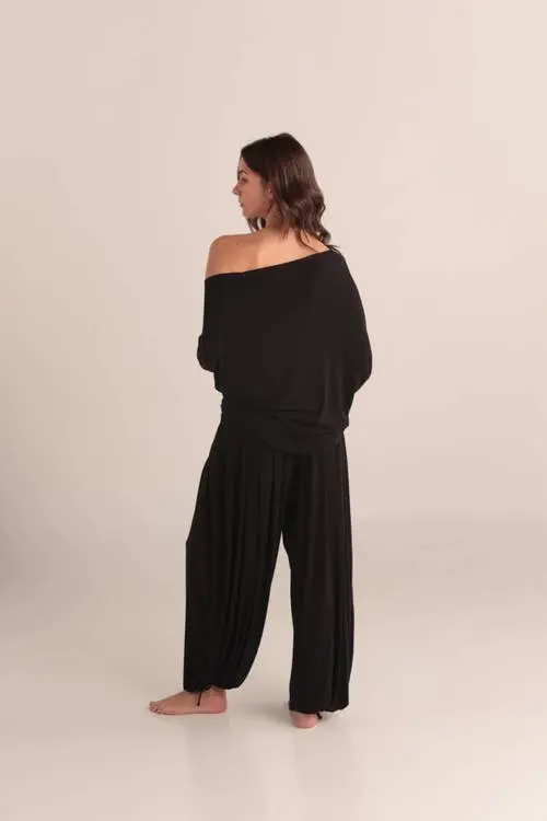TRISKEL Stellar Asymmetric Drape Top