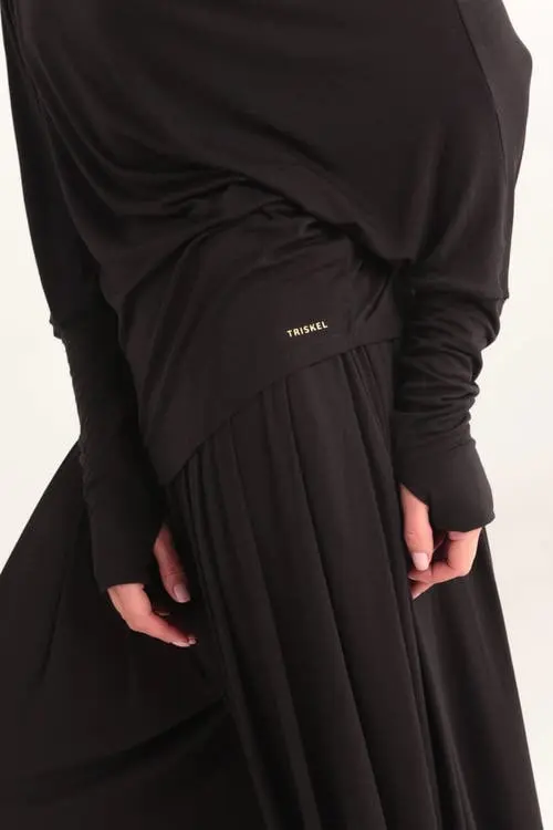 TRISKEL Stellar Asymmetric Drape Top