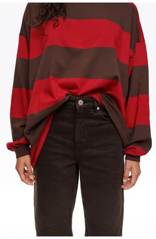 Bimba Y Lola Denim Barrel Leg Trousers - Brown
