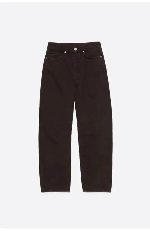 Bimba Y Lola Denim Barrel Leg Trousers - Brown