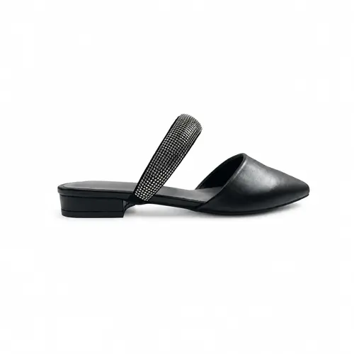 KNEETOES Ridgeley Embellished Pointed-toe Mules - Black
