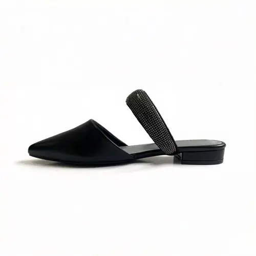 KNEETOES Ridgeley Embellished Pointed-toe Mules - Black