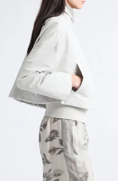 Emporio Armani Layered Cropped Windbreaker Jacket