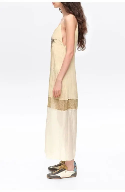 Bimba Y Lola Straight Midi Dress With Stones