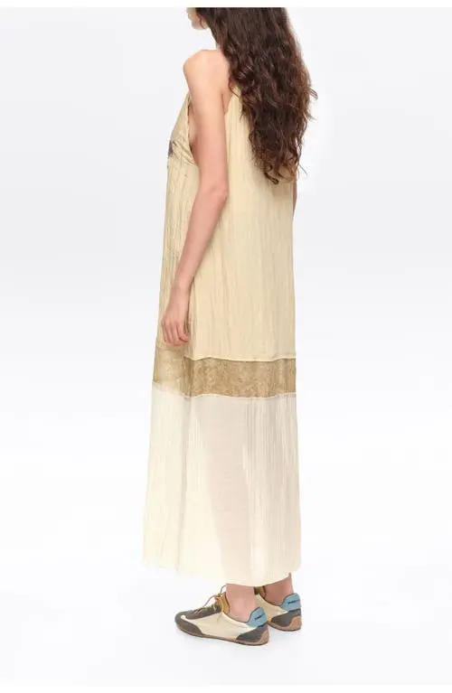 Bimba Y Lola Straight Midi Dress With Stones
