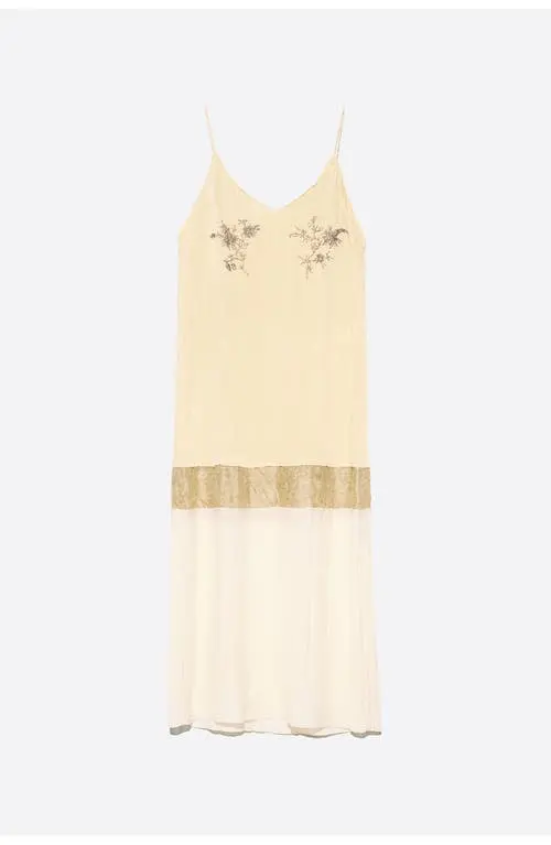 Bimba Y Lola Straight Midi Dress With Stones