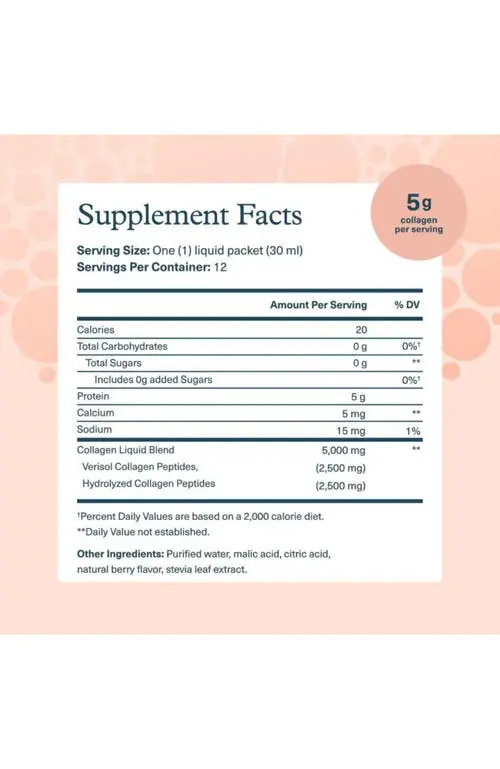 YOUTHEORY Collagen Liquid Hydrolyzed Peptides Hair Nail Joint Supplement 1 Oz