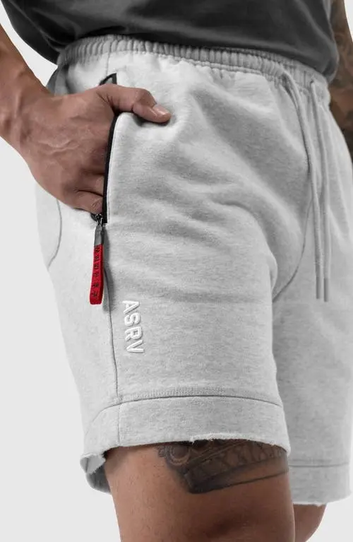ASRV Tech Essential Sweat Shorts - Heather Grey