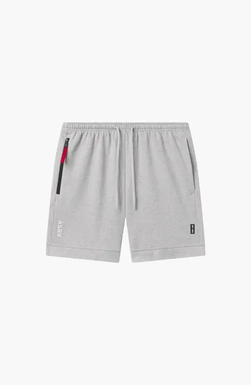 ASRV Tech Essential Sweat Shorts - Heather Grey