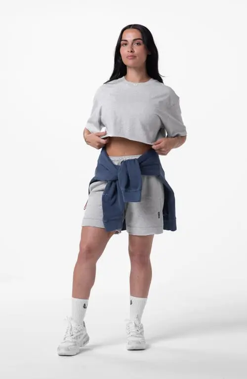 ASRV Tech Essential Sweat Shorts - Heather Grey