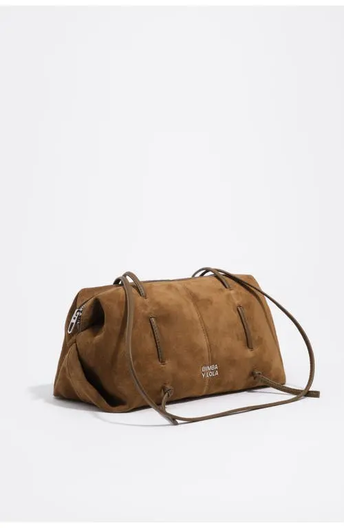 Bimba Y Lola Suede Lolita Shoulder Bag