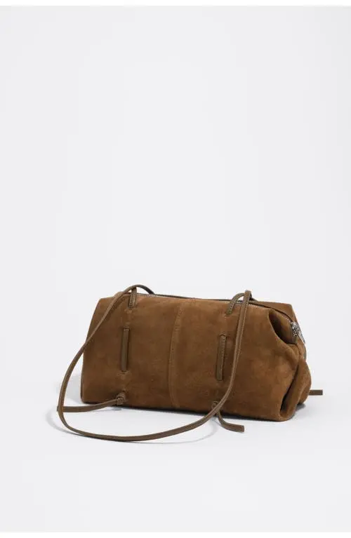 Bimba Y Lola Suede Lolita Shoulder Bag