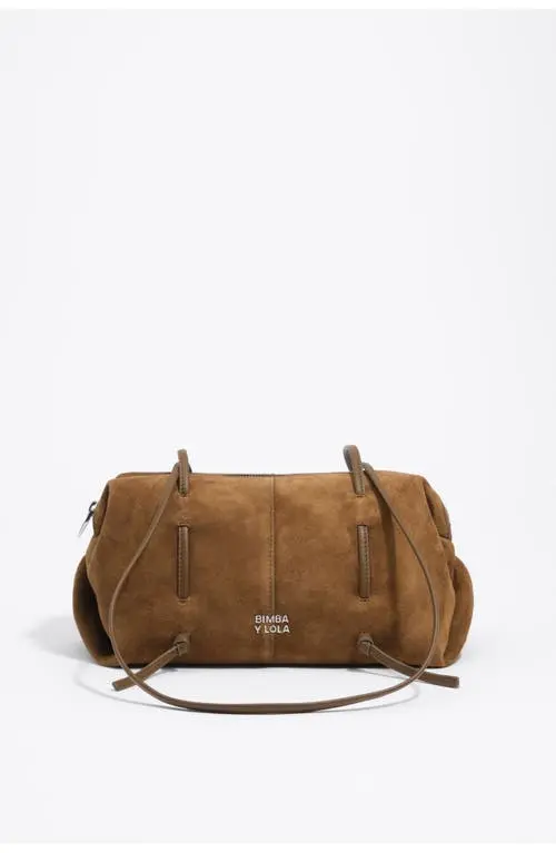 Bimba Y Lola Suede Lolita Shoulder Bag