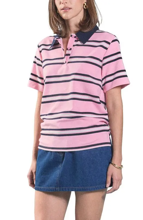 English Factory Stripe Polo Shirt