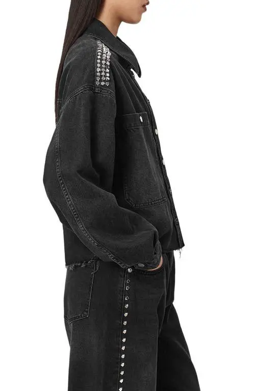 ALLSAINTS Nicky Stud Denim Jacket