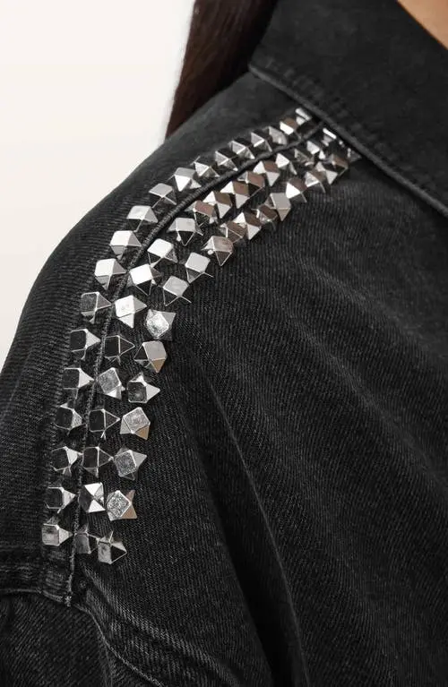 ALLSAINTS Nicky Stud Denim Jacket