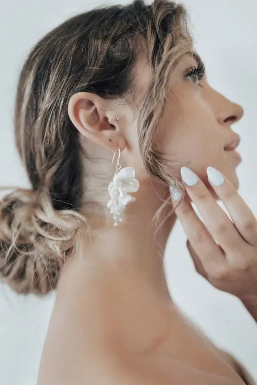 POPPY LANE Paloma Bridal Earrings - Silver