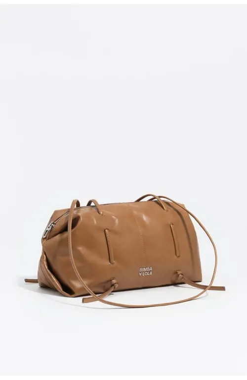 Bimba Y Lola Leather Lolita Shoulder Bag - Honey