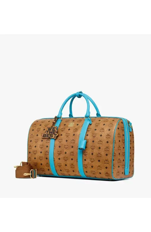 Mcm X We The Best Ottomar Weekender Bag In Visetos