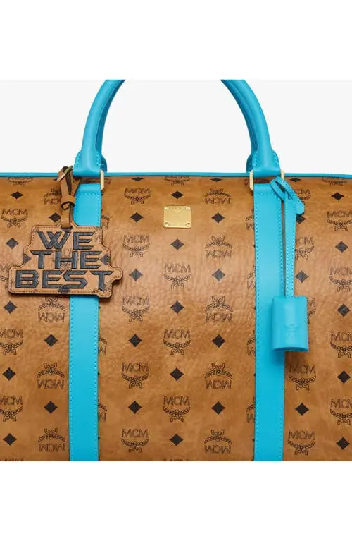 Mcm X We The Best Ottomar Weekender Bag In Visetos
