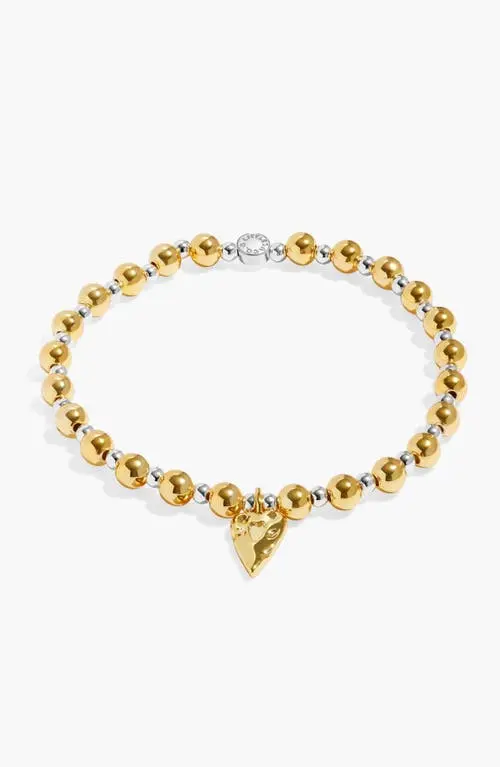 A LITTLES & CO Follow Your Heart' Beaded Bracelet With Charm